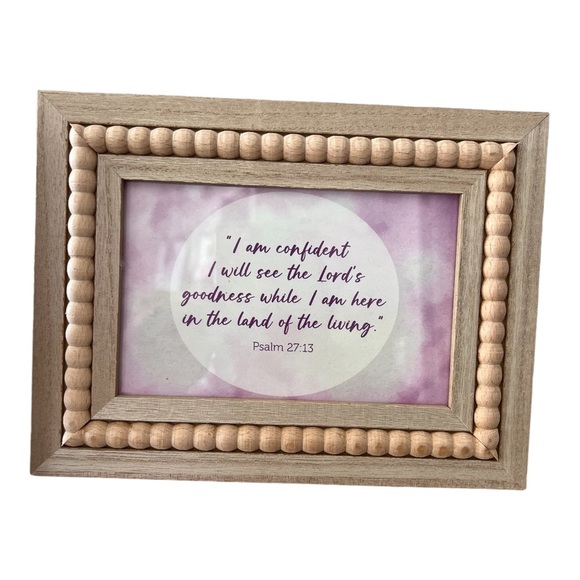 Other | Framed Bible Verse In Wooden Framepsalm 2713 | Poshmark